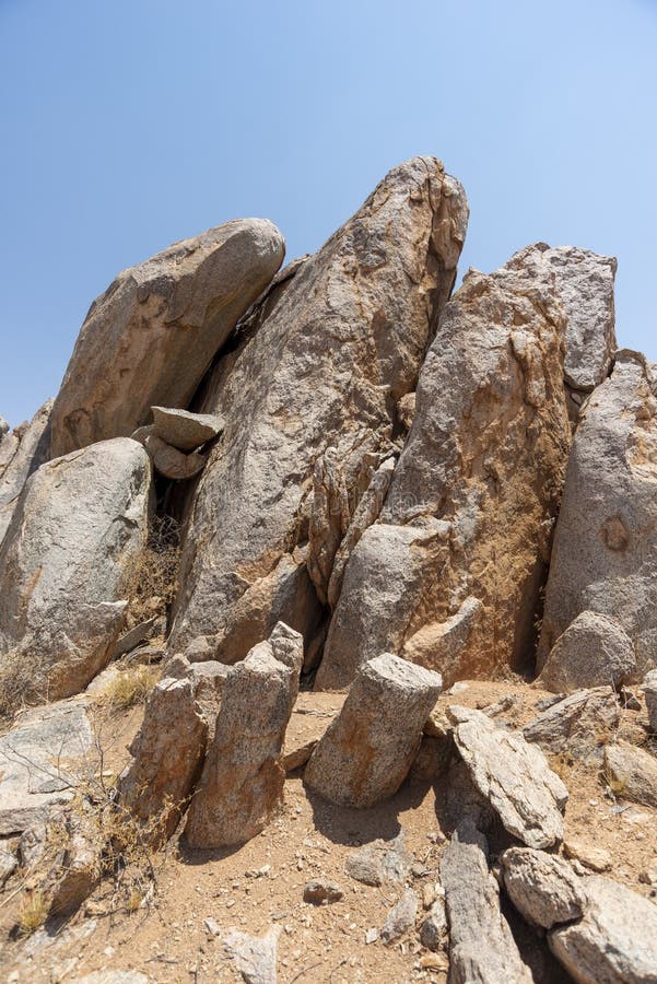 Desert rocks formation stock photo. Image of heat, desert - 256443382
