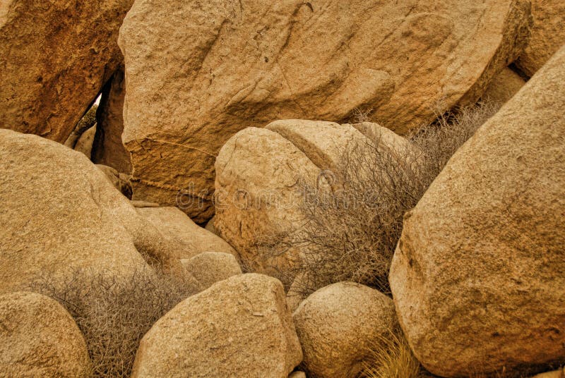 Desert Rocks stock photo. Image of outdoors, joshua, horizontal - 97412830