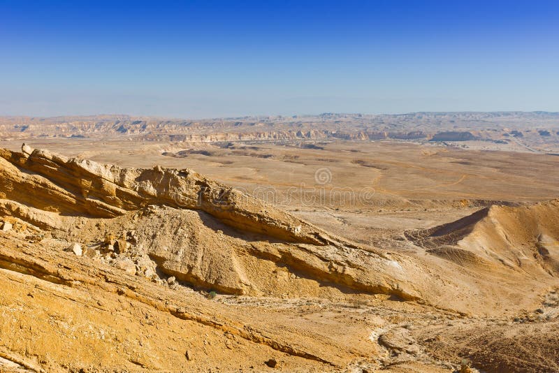 Yehuda Desert Panorama, Israel Stock Image - Image of formation, hike ...