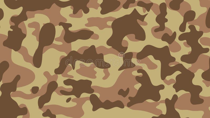 Desert Sand Camouflage Texture. Vector Seamless Pattern in Beige, Warm ...