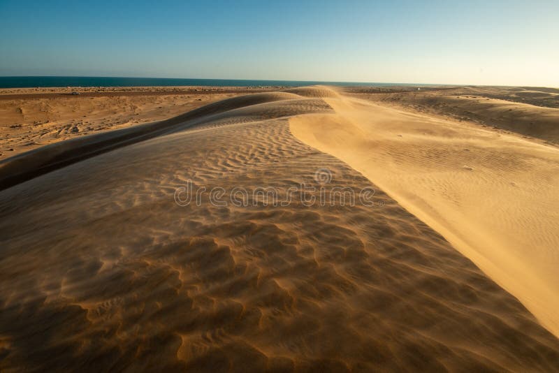 Desert Sand Dunes, Middle East, Oman Stock Image - Image of nature ...