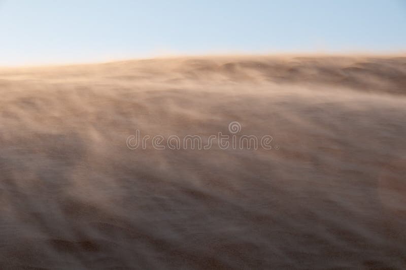 Desert Sand Dunes Storm, Middle East, Oman Stock Photo - Image of ...