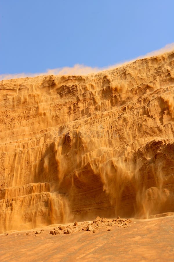 Desert Sandfall stock photo. Image of sandfall, colour - 18637800