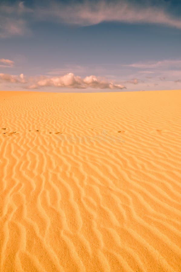 Desert Sands and Sunset Clouds Stock Photo - Image of sands, nature ...