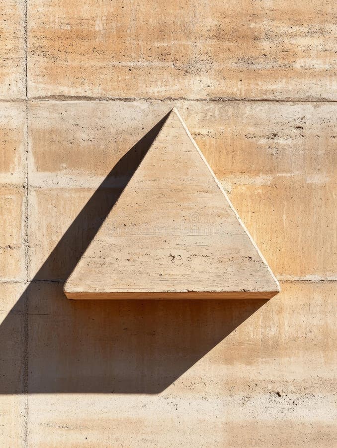 Desert Sands Triangle Plate a Serene Oasis Symbolized by a Triangular ...