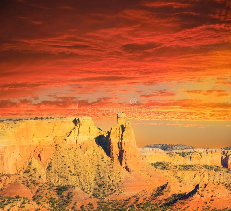 Desert scene stock photo. Image of sand, gold, eroded - 16694314