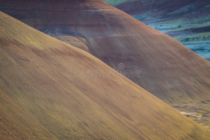 Desert Shapes and Colors, Painted Hills, Oregon Stock Photo - Image of ...