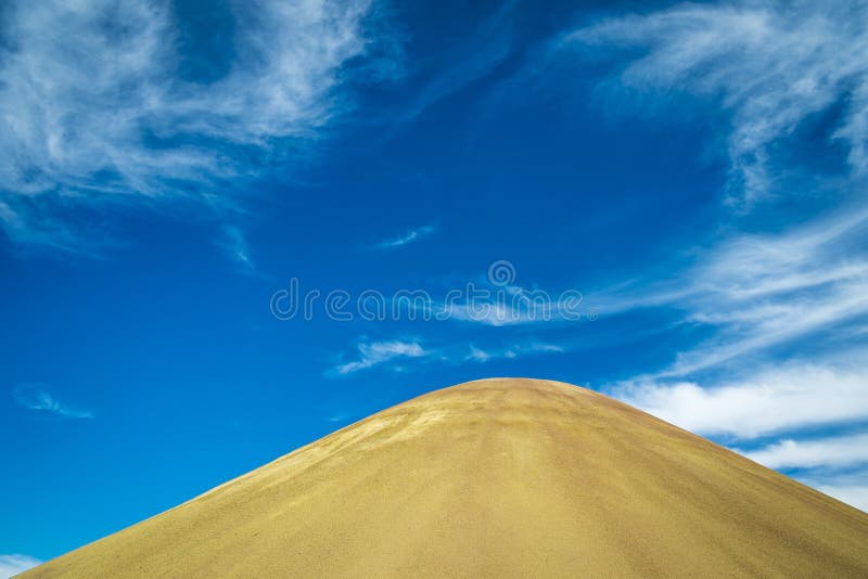 Desert Shapes and Colors, Painted Hills, Oregon Stock Image - Image of ...