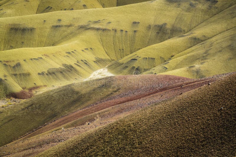 Desert Shapes and Colors, Painted Hills, Oregon Stock Photo - Image of ...