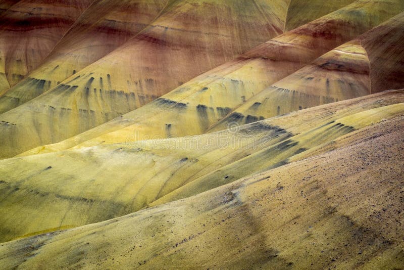 Desert Shapes and Colors, Painted Hills, Oregon Stock Photo - Image of ...