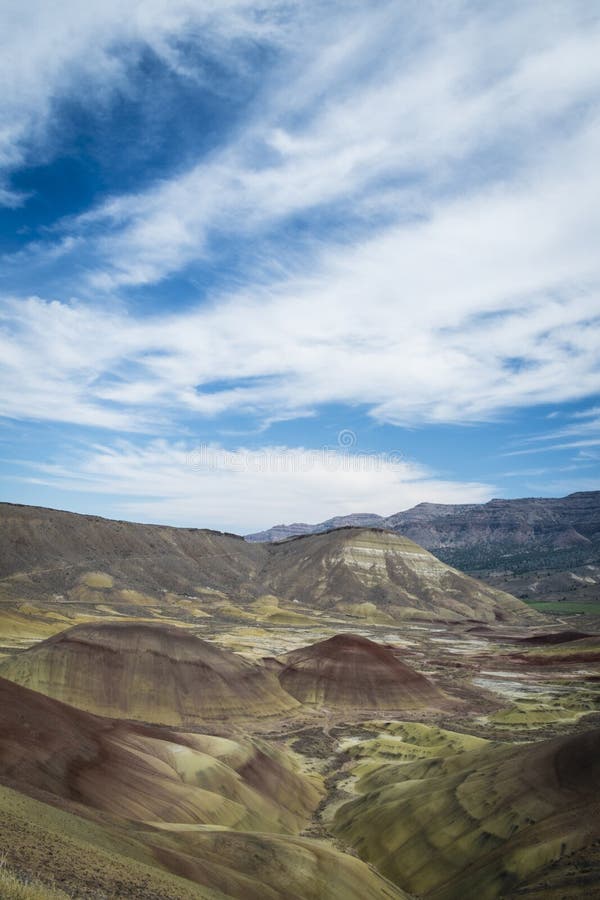 Desert Shapes and Colors, Painted Hills, Oregon Stock Image - Image of ...