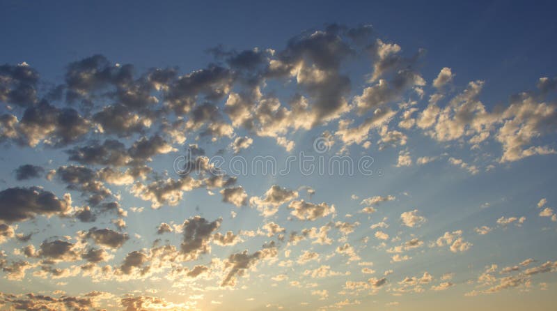 Desert Sky at Sunset. Open Sky. Stock Image - Image of environmental ...