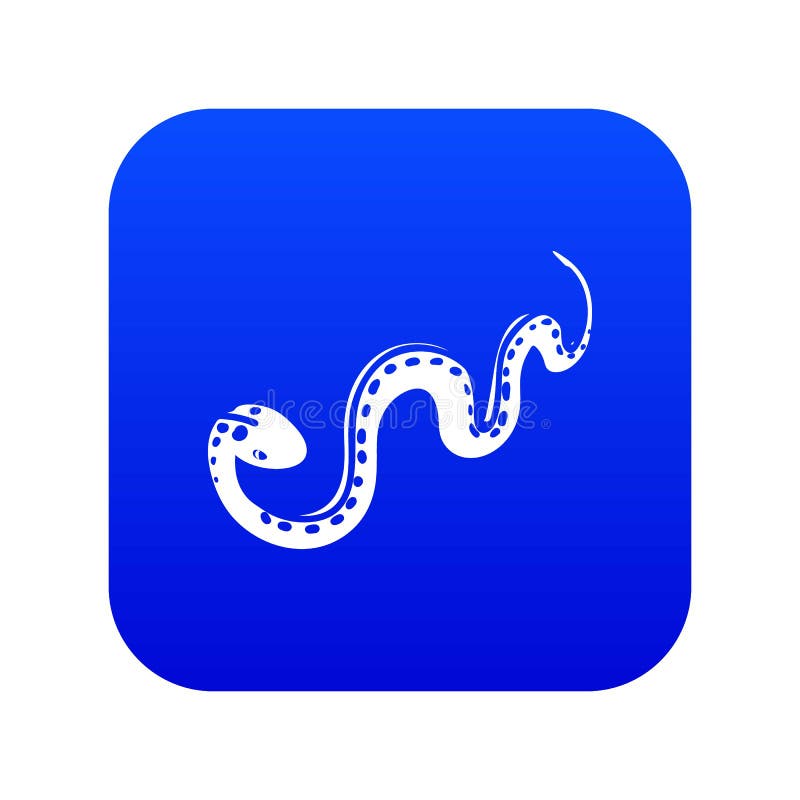 Desert Snake Icon Blue Vector Stock Vector - Illustration of ...
