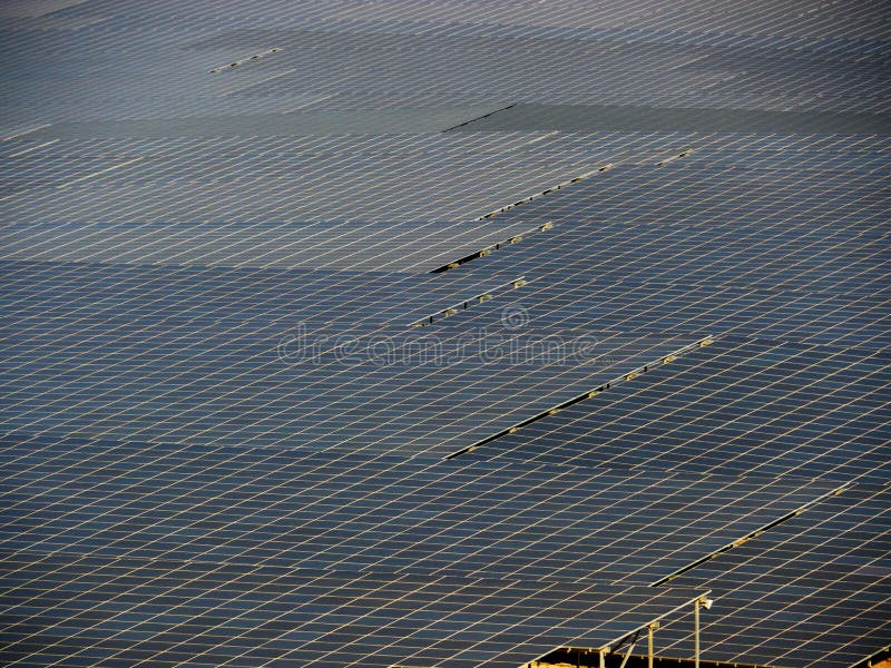 Desert solar energy plant stock photo. Image of modern - 79487688