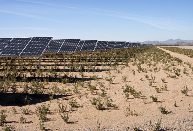 Solar Panel Energy Collector Farm Stock Image - Image of collect ...