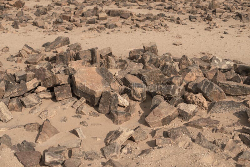 Desert stones landscape stock image. Image of harsh - 174763619