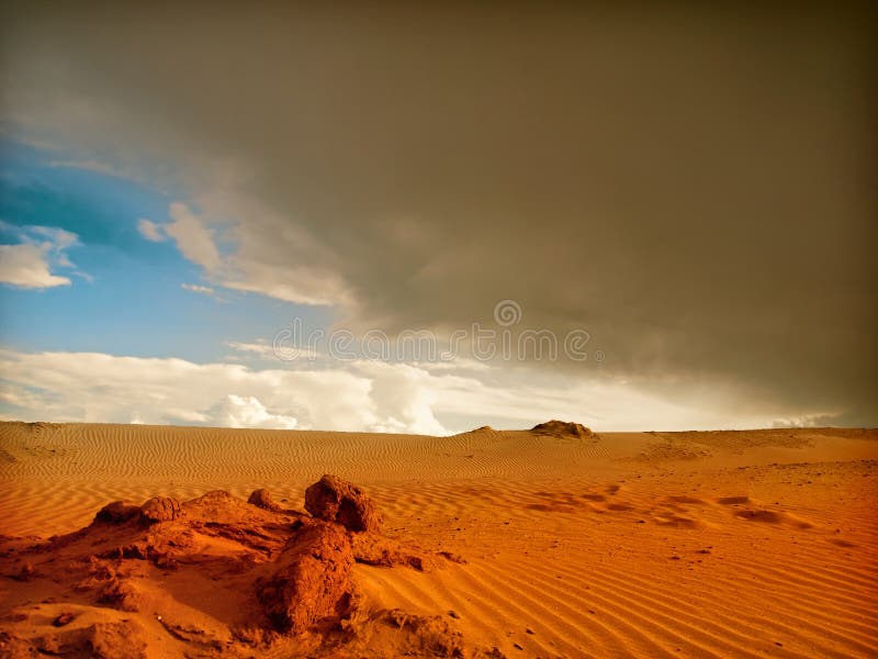 Desert storm stock photo. Image of pattern, nature, cloudscape - 12376302