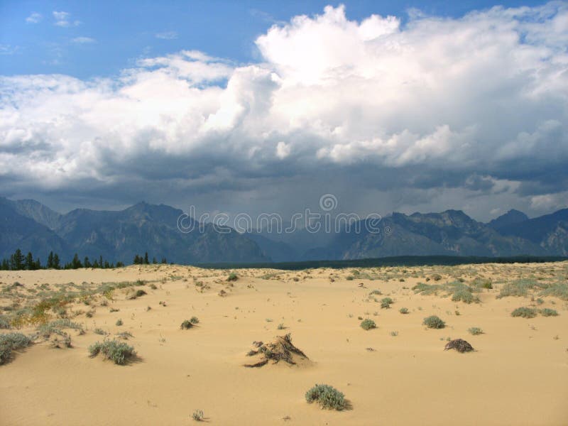 Clouds Building in the Arizona Desert Stock Photo - Image of flood ...