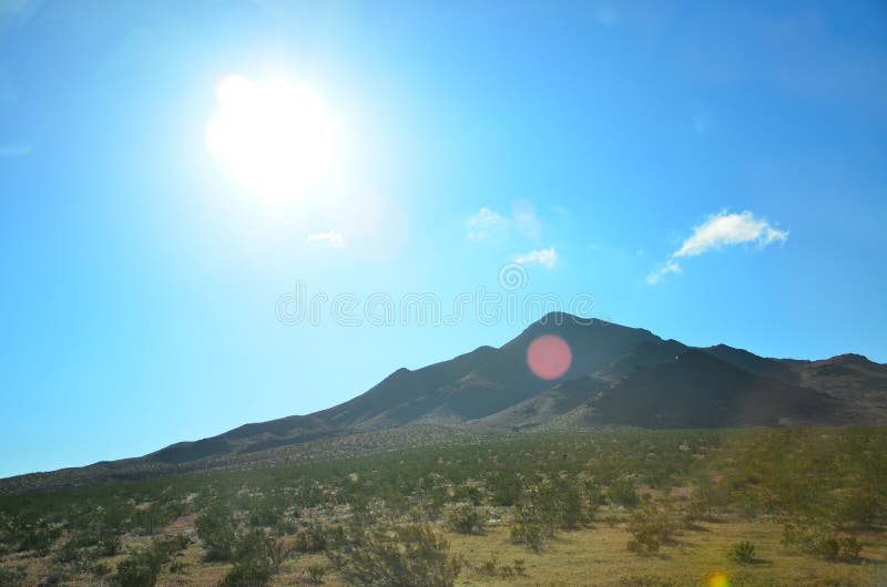 Desert Sun stock image. Image of blue, wallpaper, grass - 19250505