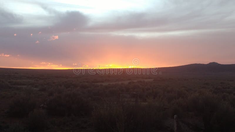 Desert sunset stock photo. Image of desert, mesa, sunset - 89222952