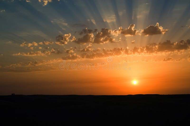 Winter Sunset, Sonoran Desert Stock Photo - Image of sonoran, cacti ...