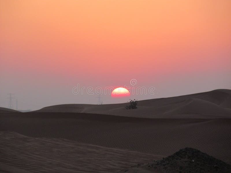 Desert Sunset stock image. Image of sunset, evening, pink - 50648951