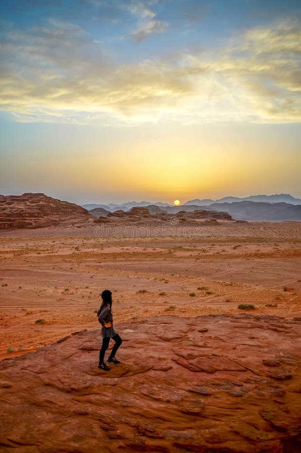 Desert Sunset stock image. Image of jordan, wadi, sunset - 44191183