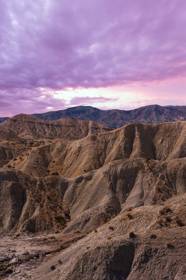 The Desert Of Taverns At Sunset In Almeria Stock Photo - Image of ...