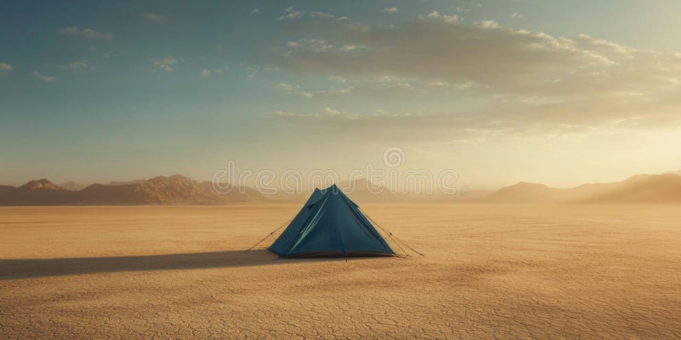 Desert Tent stock photo. Image of earthy, solitary, empty - 375028216