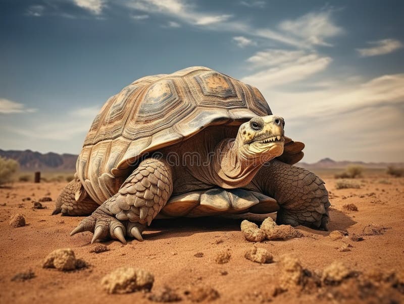 Desert tortoise stock illustration. Illustration of desert - 293690012