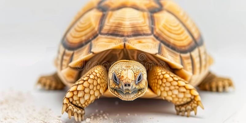 Desert Tortoise with a Distinct Domed Shell is Slowly Advancing ...