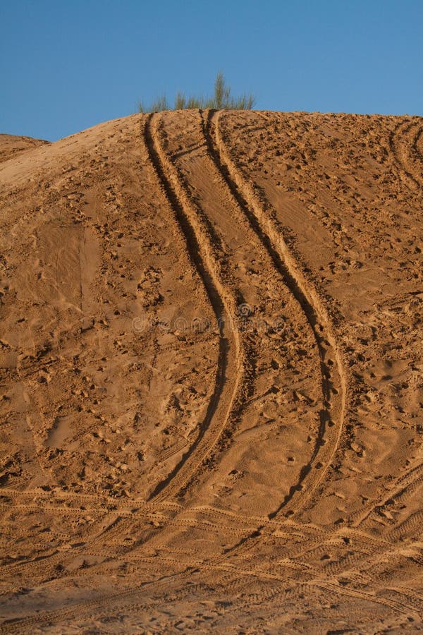 Desert Tracks stock photo. Image of dubai, united, desert - 16202498