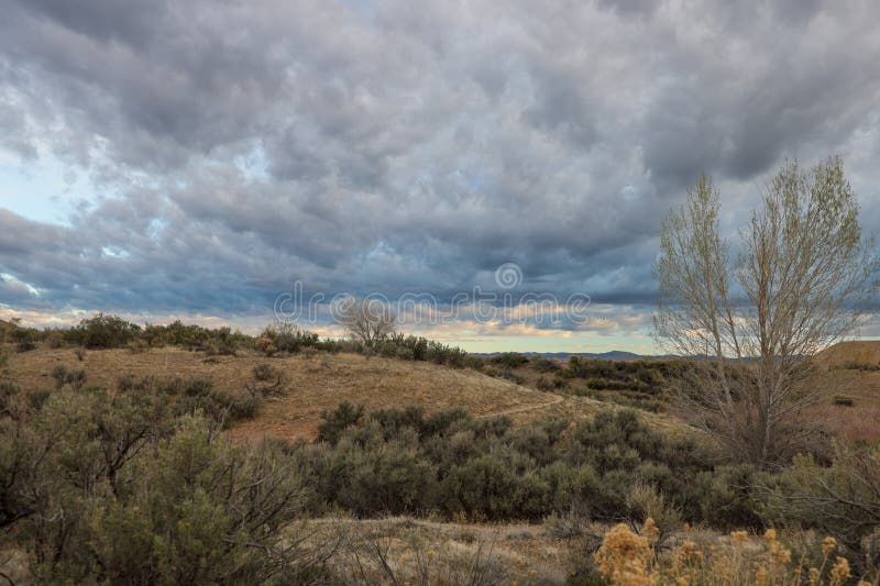 Desert Trail Around the Hill Stock Image - Image of mack, slope: 320593075