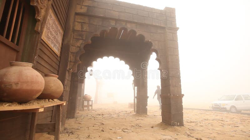 Desert Train Station at Rajasthan India Stock Footage - Video of ...