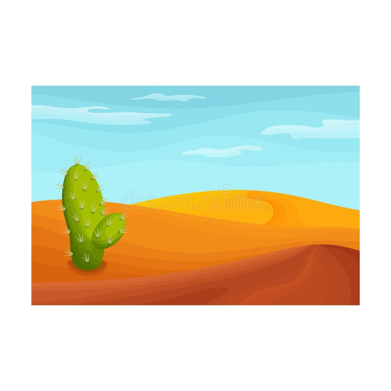 Desert Vector Icon.Cartoon Vector Icon Isolated on White Background ...