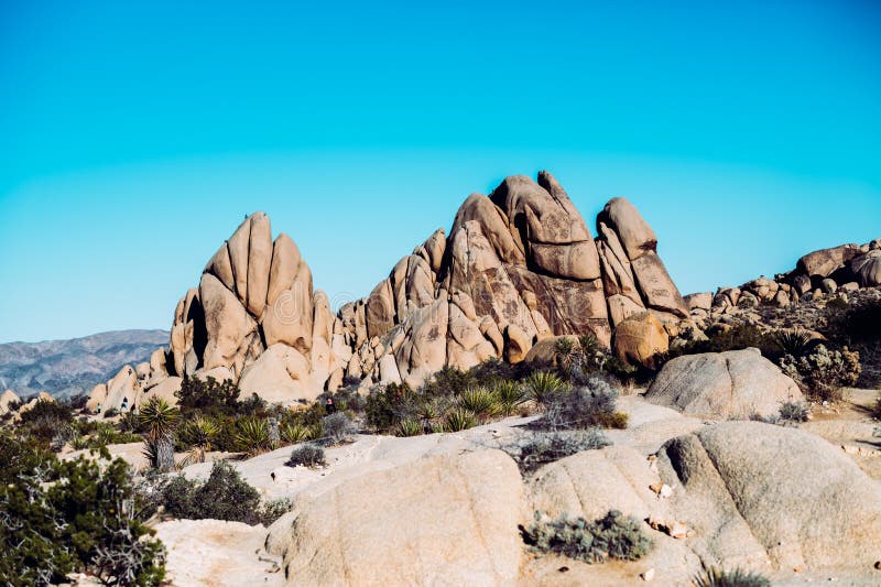 Rock Formation in Joshua Tree National Park Stock Photo - Image of ...