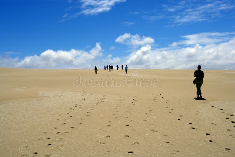 Desert walk stock image. Image of destination, bare, people - 1494087