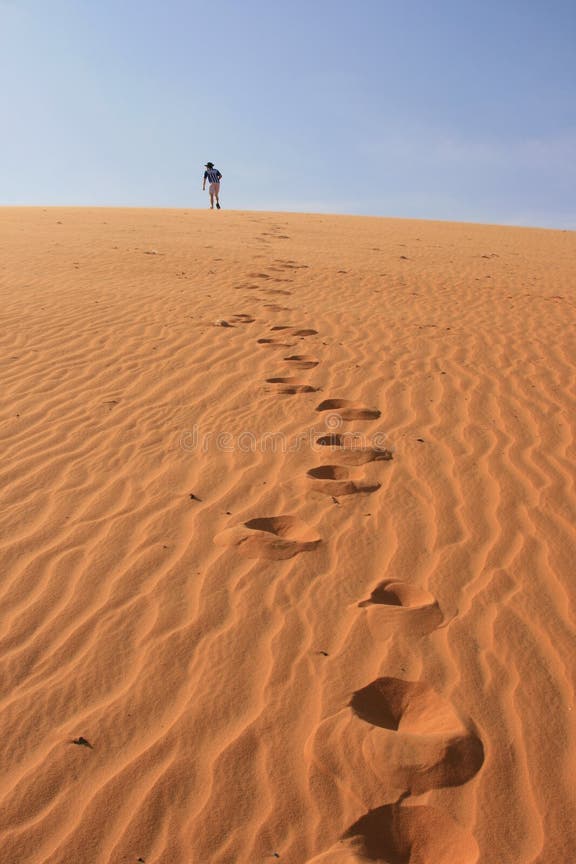 Desert Walk stock image. Image of walk, contrast, blue - 5019147
