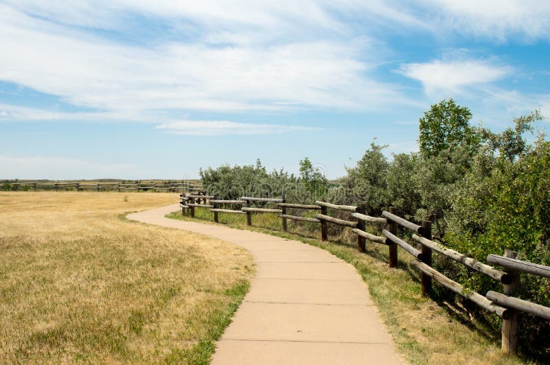 Desert Walk Way stock photo. Image of badlands, trees - 101793698