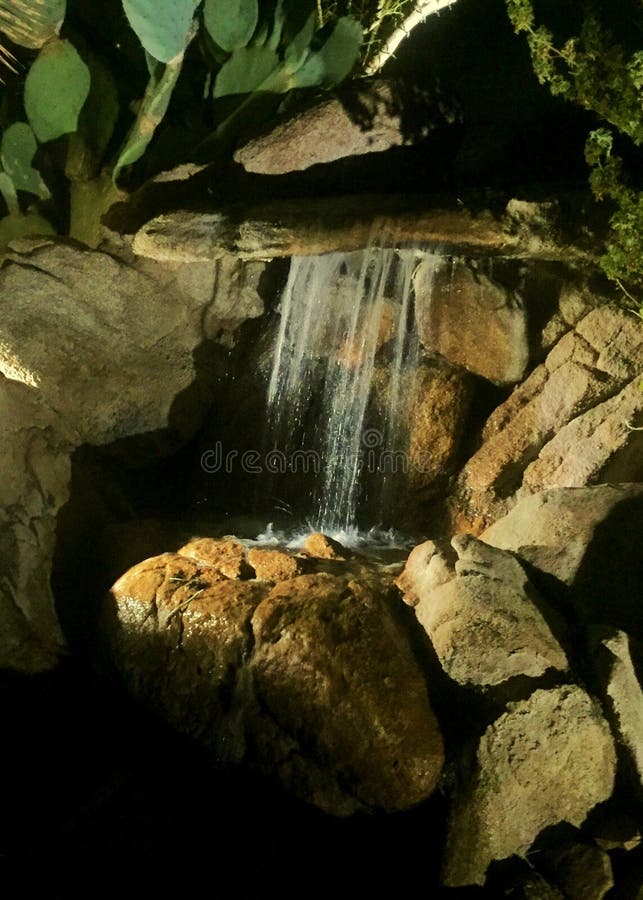 Desert water fall stock photo. Image of fall, water - 275506766