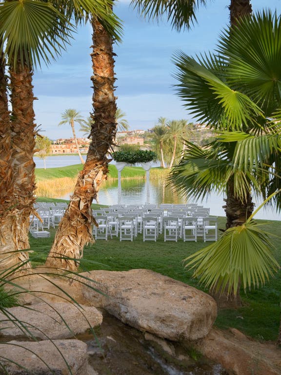 Desert Wedding Scene stock image. Image of event, chairs - 636585