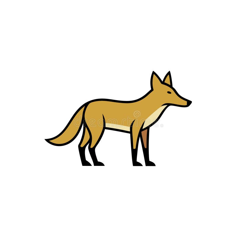 Desert Wolf Looks Icon Vector Stock Vector - Illustration of reindeer ...