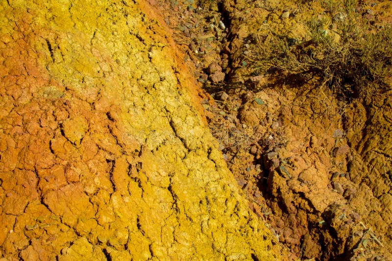 Desert Yellow Dry Ground Surface Pattern Stock Photo - Image of land ...