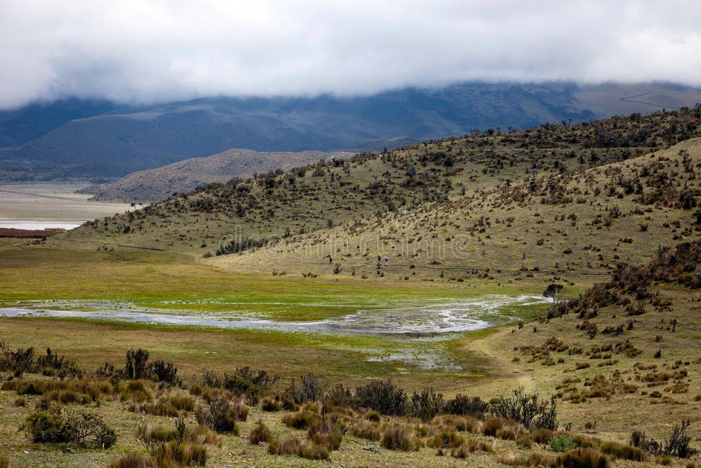 Deserted Area Landscape in Ecuador Stock Photo - Image of hill ...