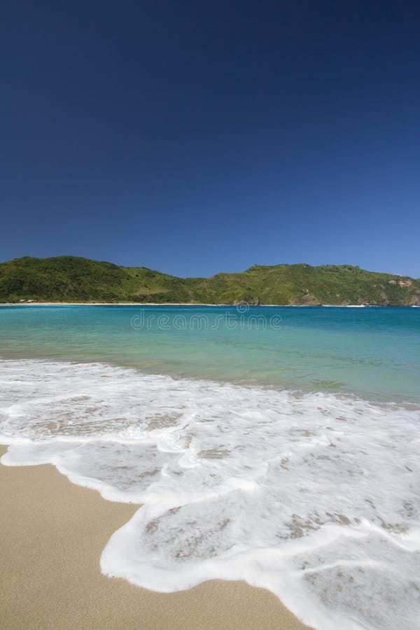 Deserted beach stock photo. Image of clouds, beach, house - 32728676