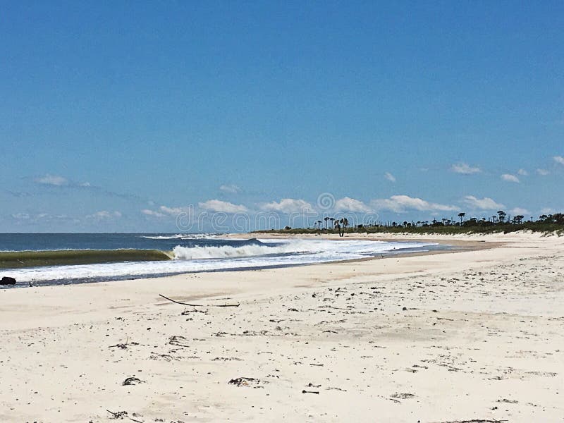 Deserted Beach stock photo. Image of vacation, coastline - 94079884