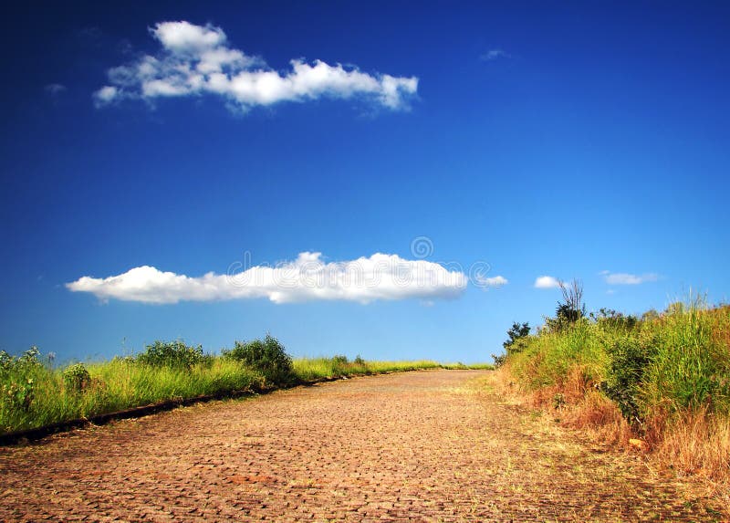 Deserted country road stock photo. Image of rock, track - 9174780