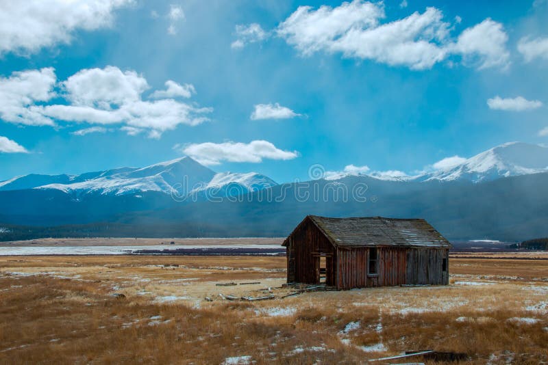 Deserted Farm House in a Mountainous Location Stock Image - Image of ...