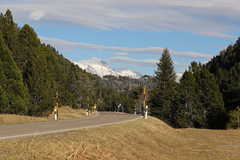 Deserted High Mountain Pass Road in the Spring Stock Image - Image of ...