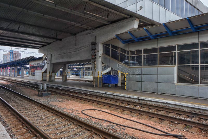 Deserted Platform at the Kiev Station. Editorial Image - Image of ...